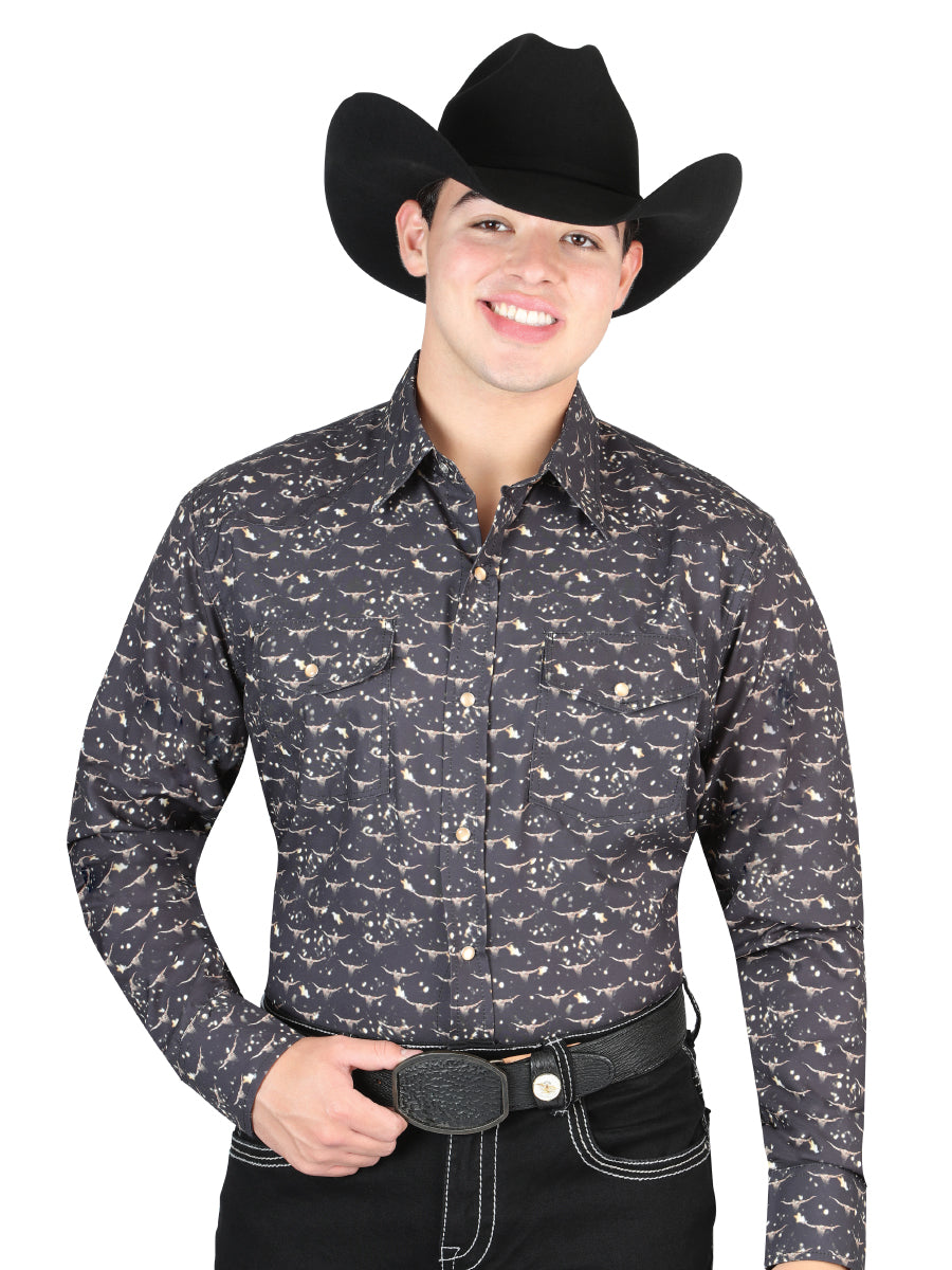 El General Western Shirt - Black 44309 – Wear Mex